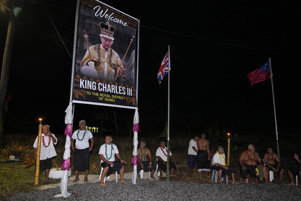 Charles gets a warm welcome on his first visit as king to Samoa. But ...